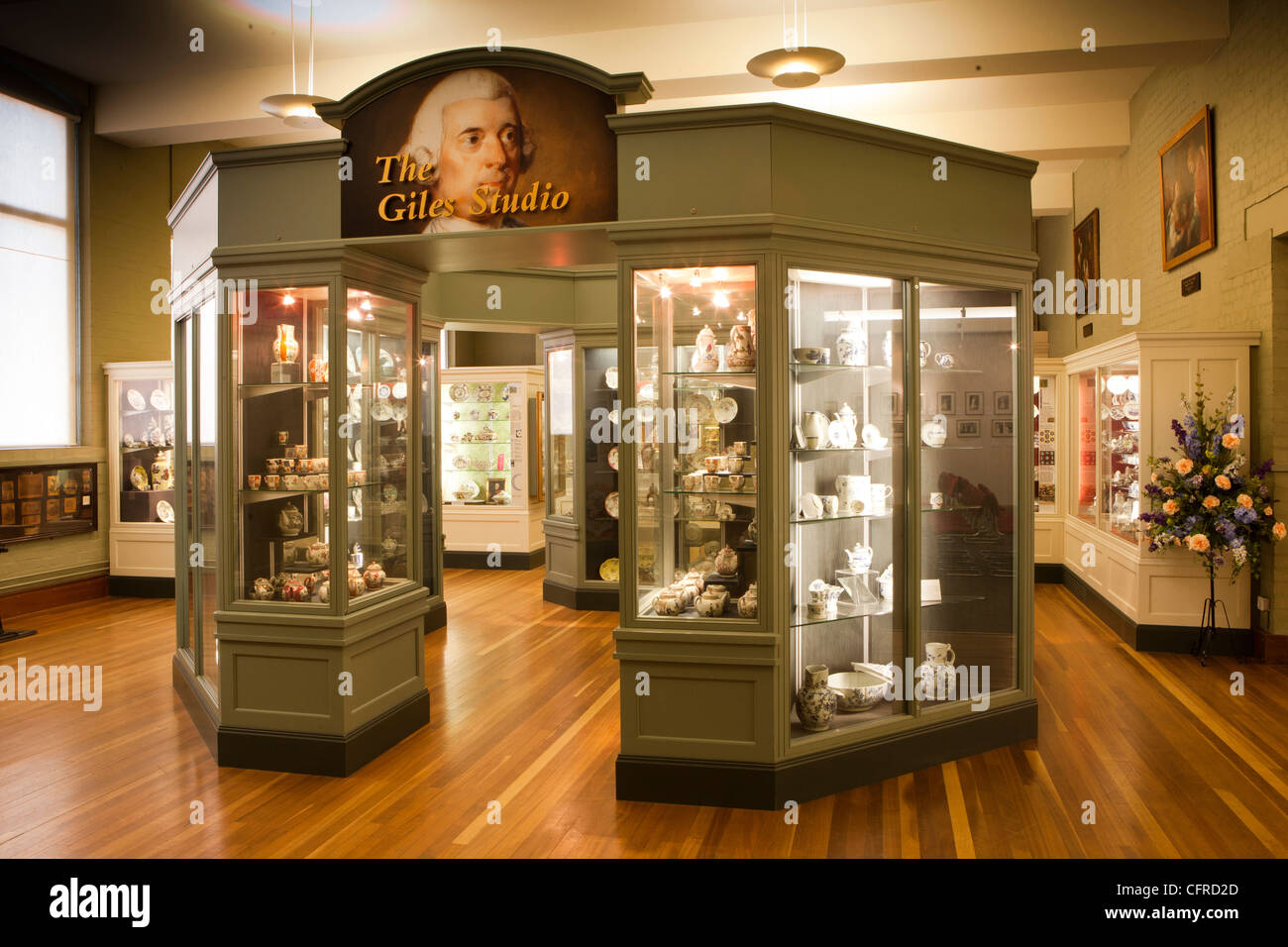 UK, England, Worcestershire, Royal Worcester Porcelain factory museum ...