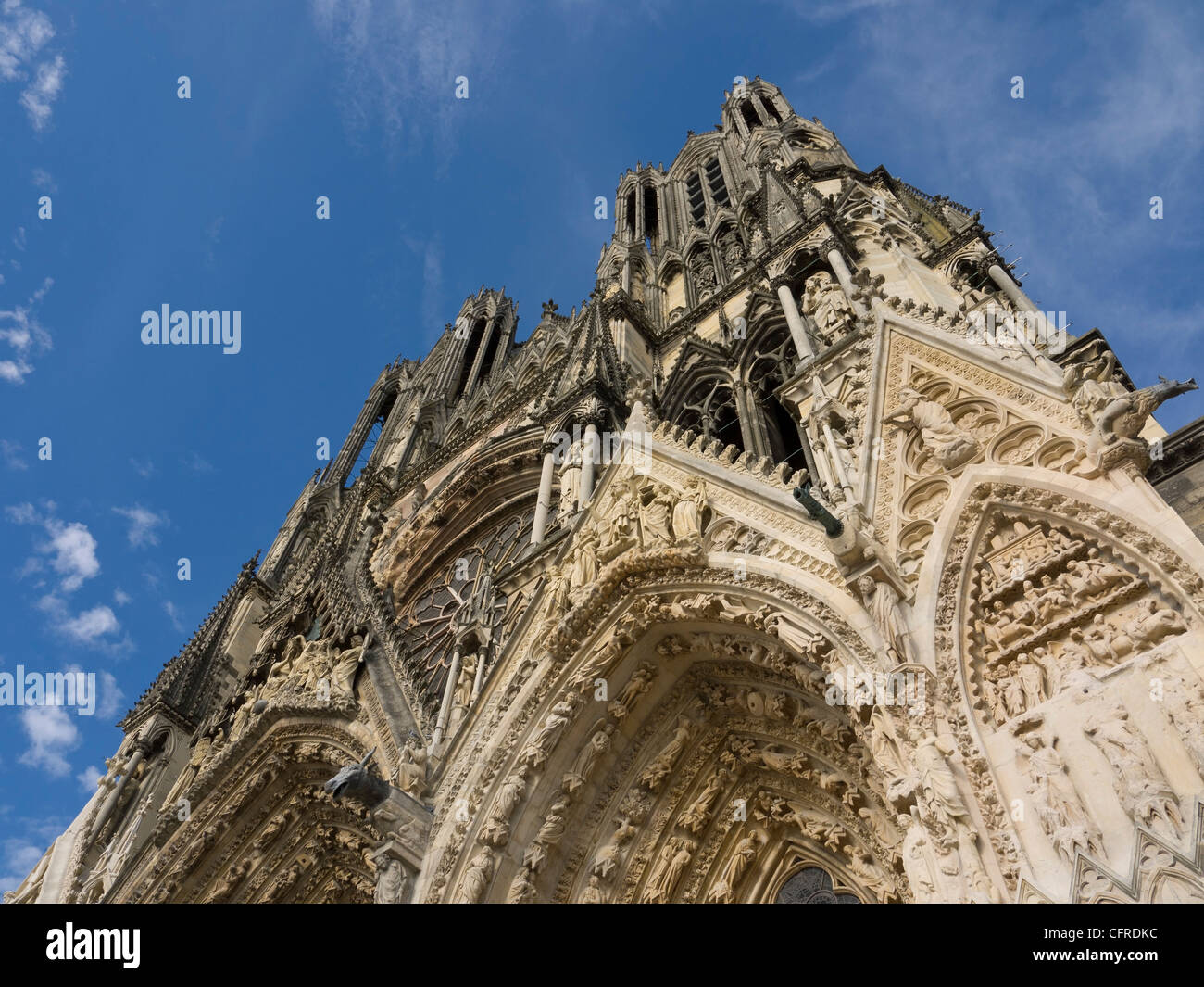 Reims cathedral facade hi-res stock photography and images - Alamy