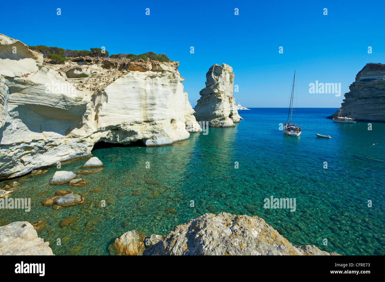 Greece cyclades islands milos kleftiko hi-res stock photography and ...