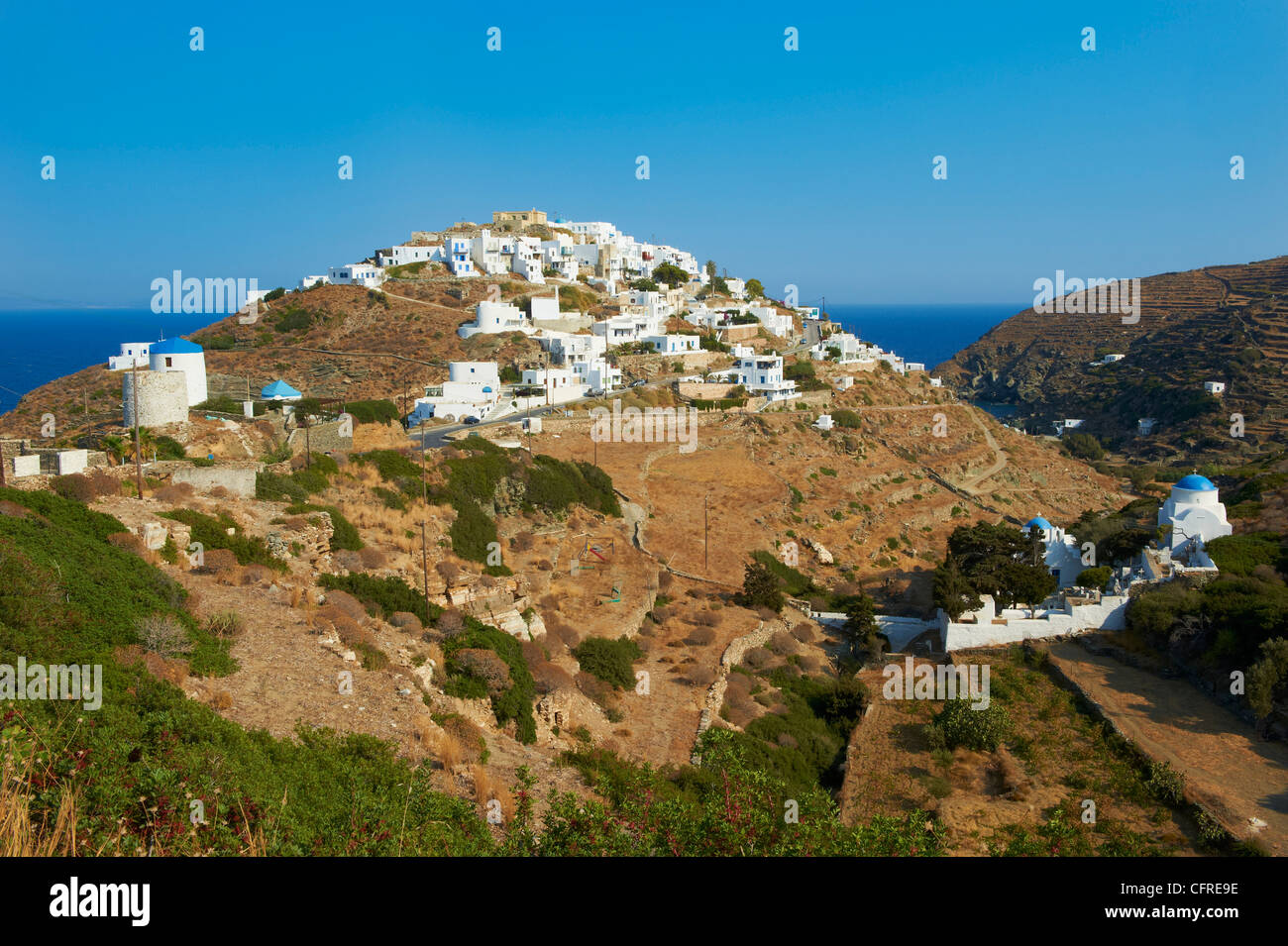 Old fortified village of Kastro, Sifnos, Cyclades Islands, Greek ...