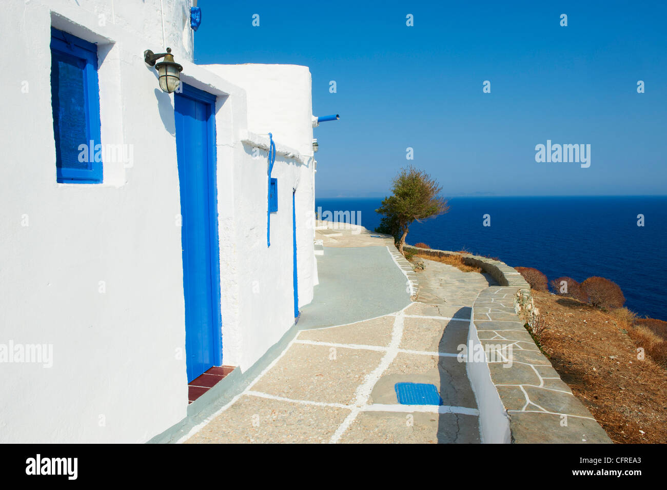 House greece greek shutters hi-res stock photography and images - Alamy