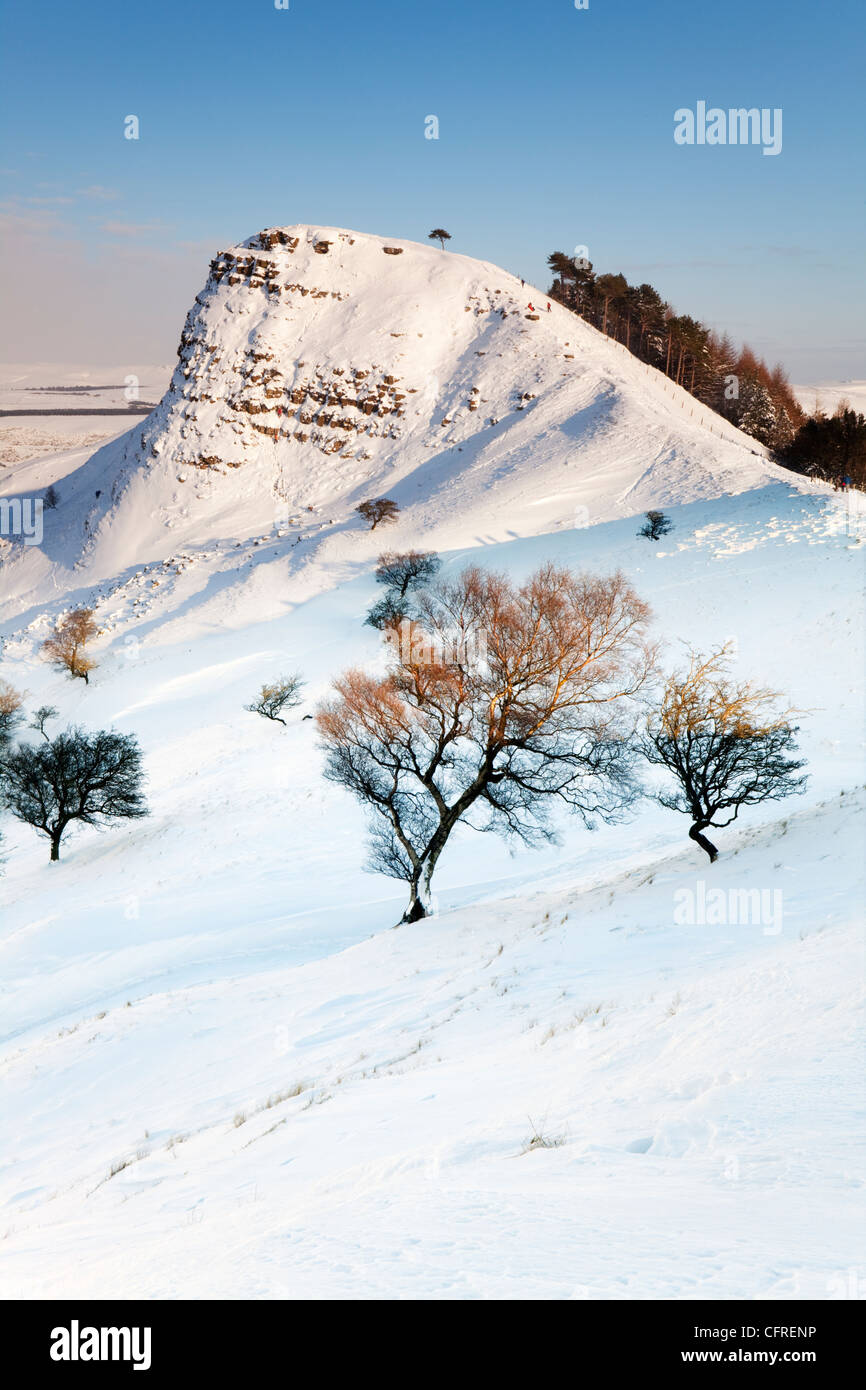 Wintry Portrait Photograph of Back Tor in the Peak District National ...