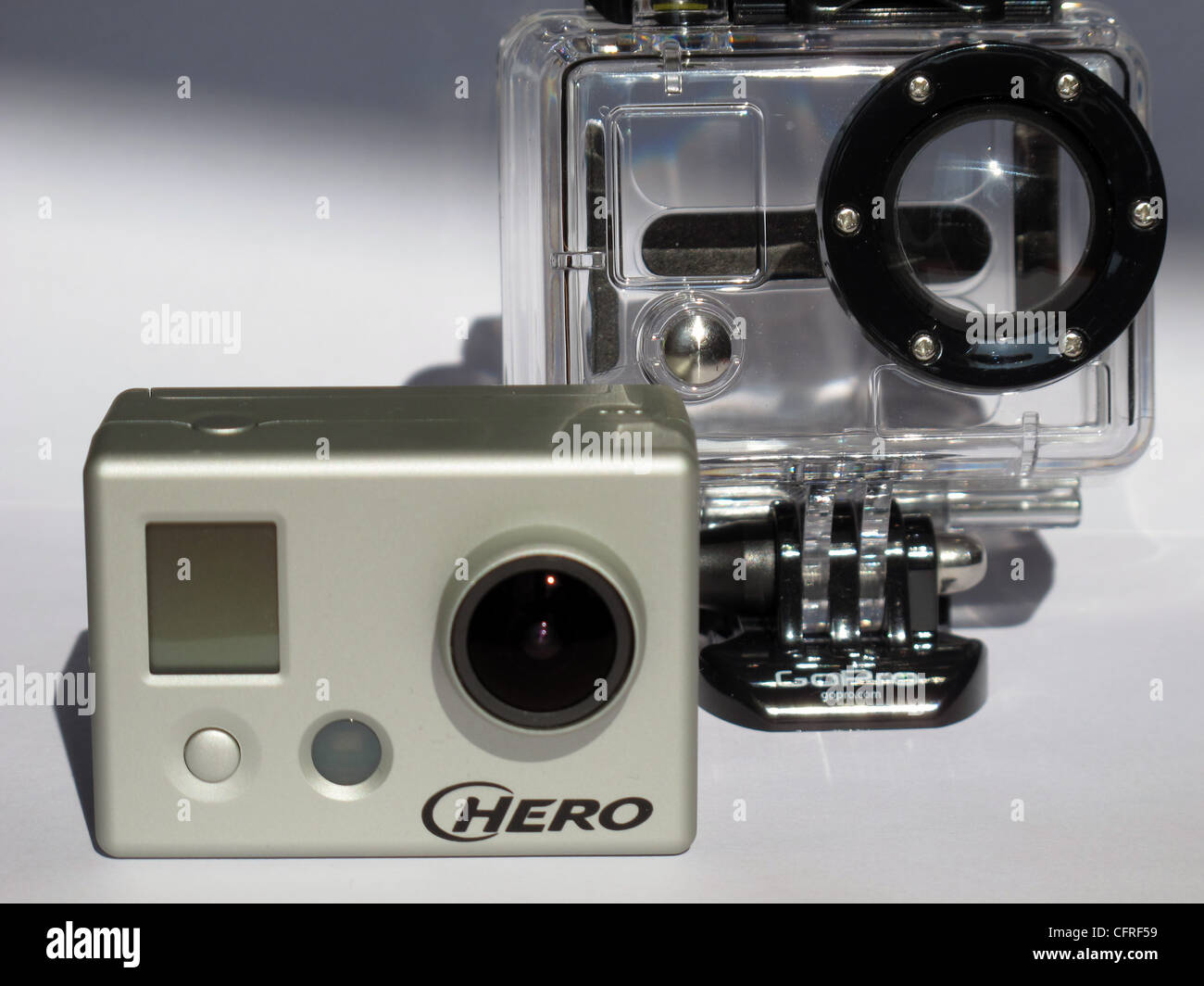 Video camera GoPro HD Hero, waterproof Stock Photo - Alamy