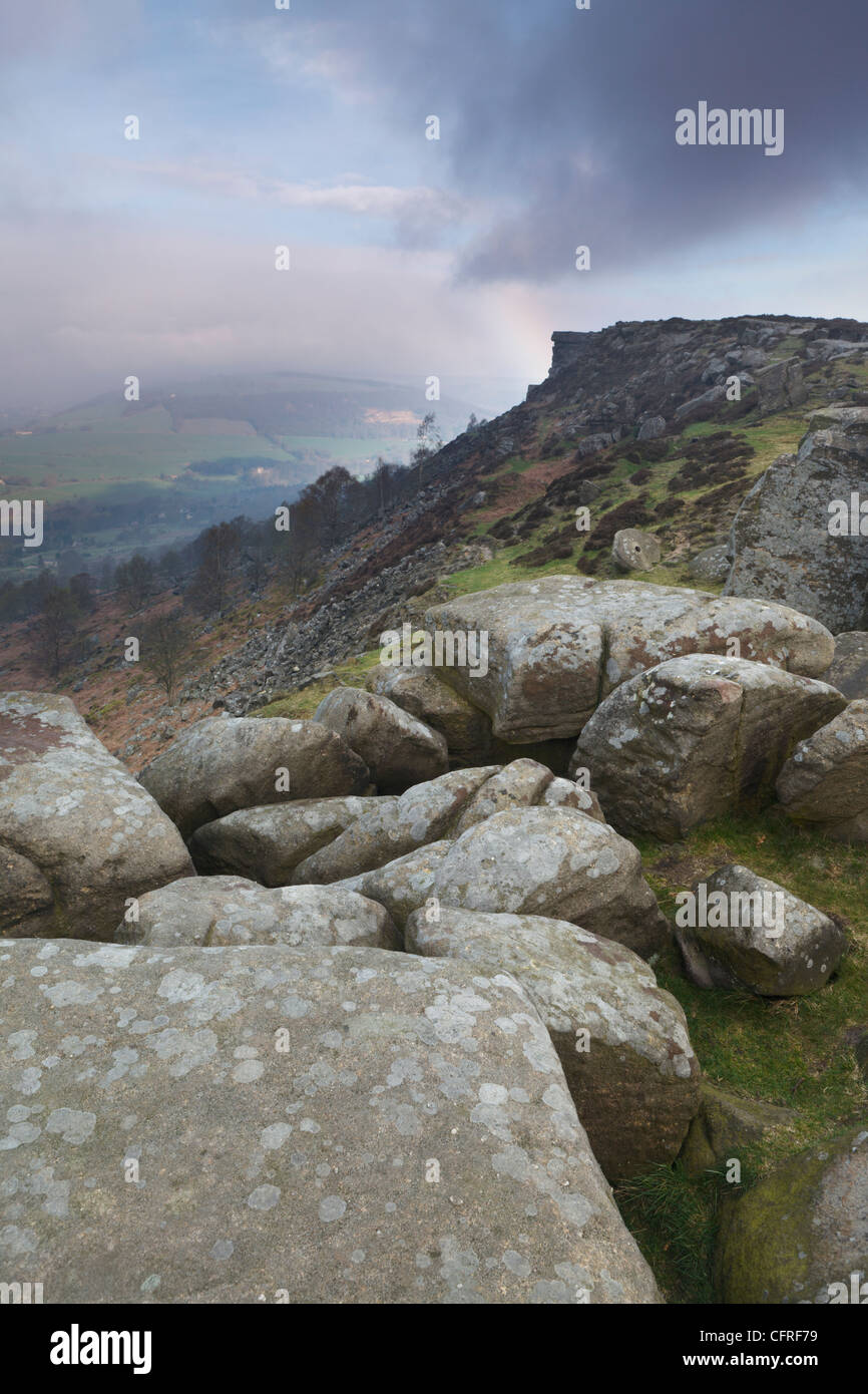 View from Curber Edge in the Peak District Nationla Park Stock Photo ...