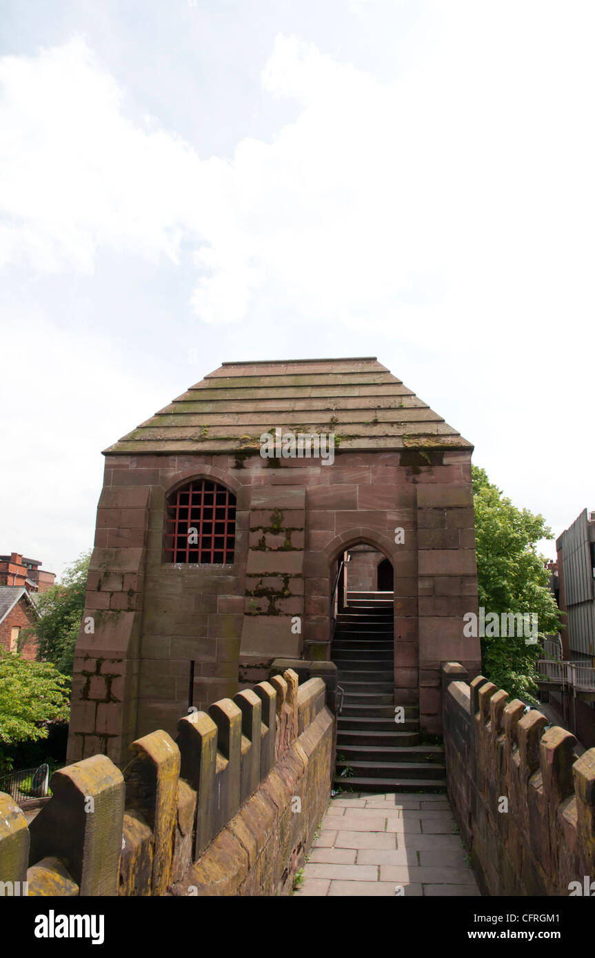 The roman walls of Chester which circle the city Stock Photo - Alamy