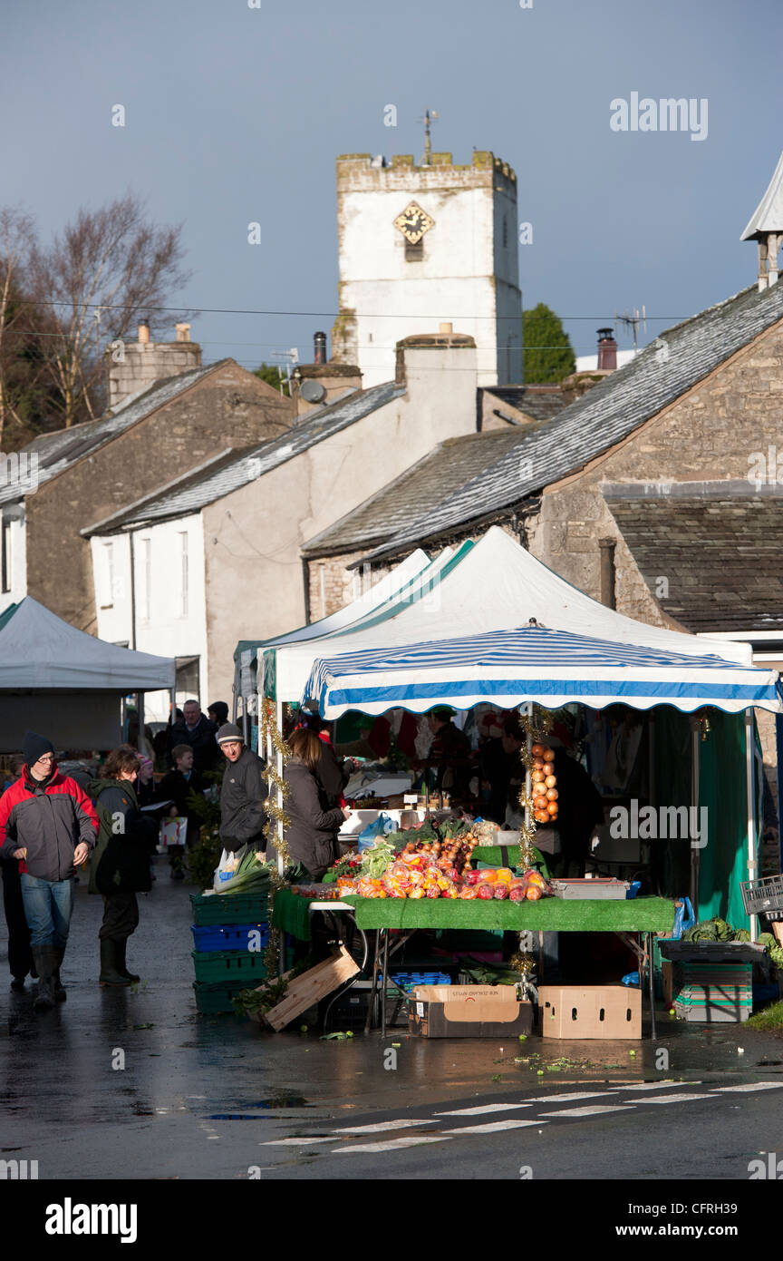 Farmers Market held in Orton village, Cumbria Stock Photo - Alamy