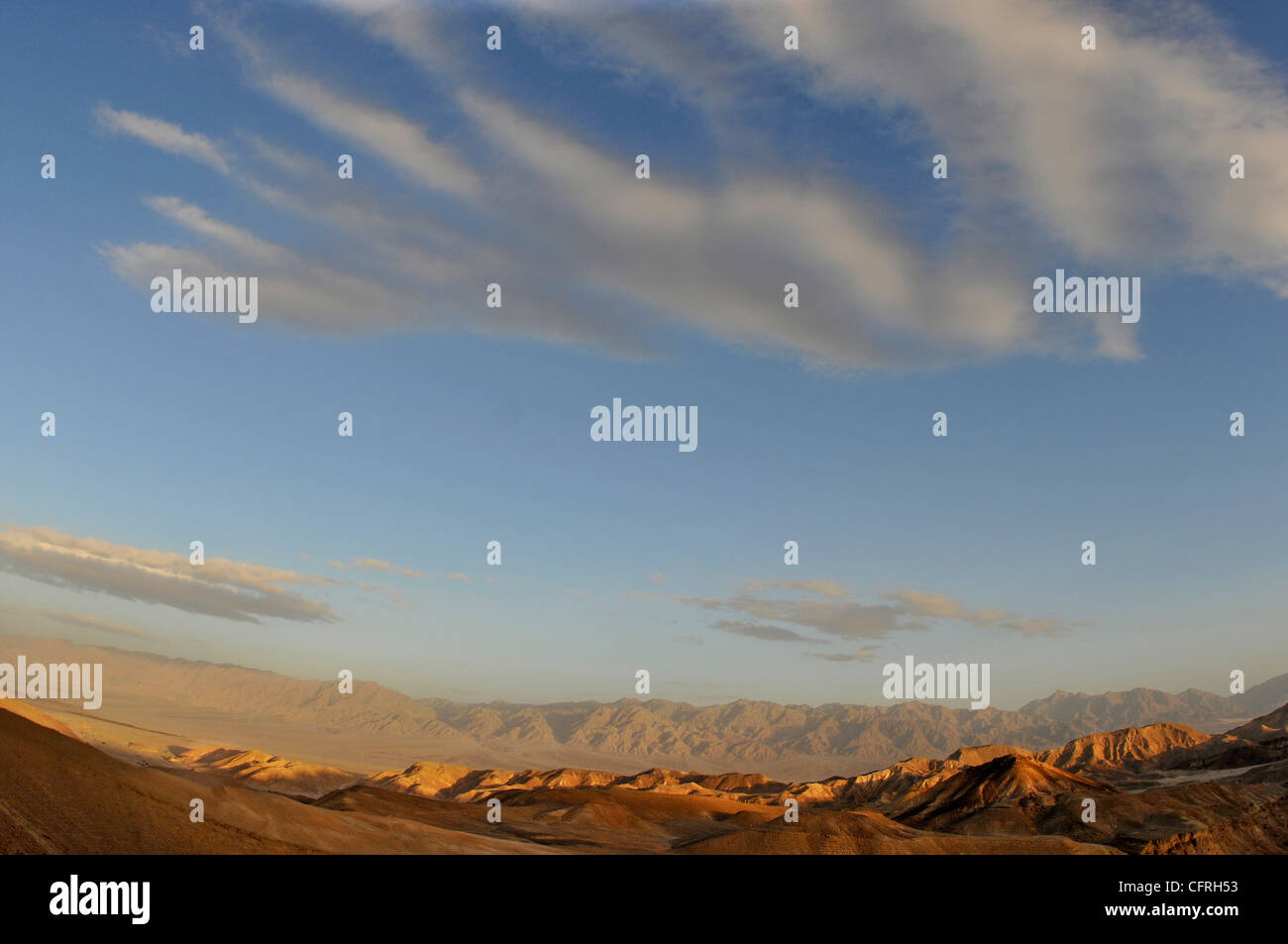 Southern Negev desert and Aravah Valley (wadi arabah) in the area of ...