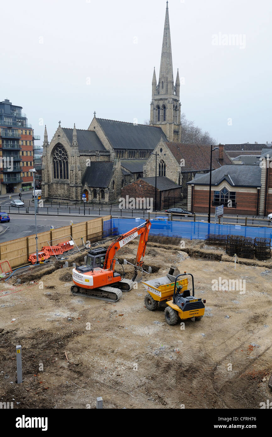 construction building site for new hotel lincoln england uk Stock Photo ...