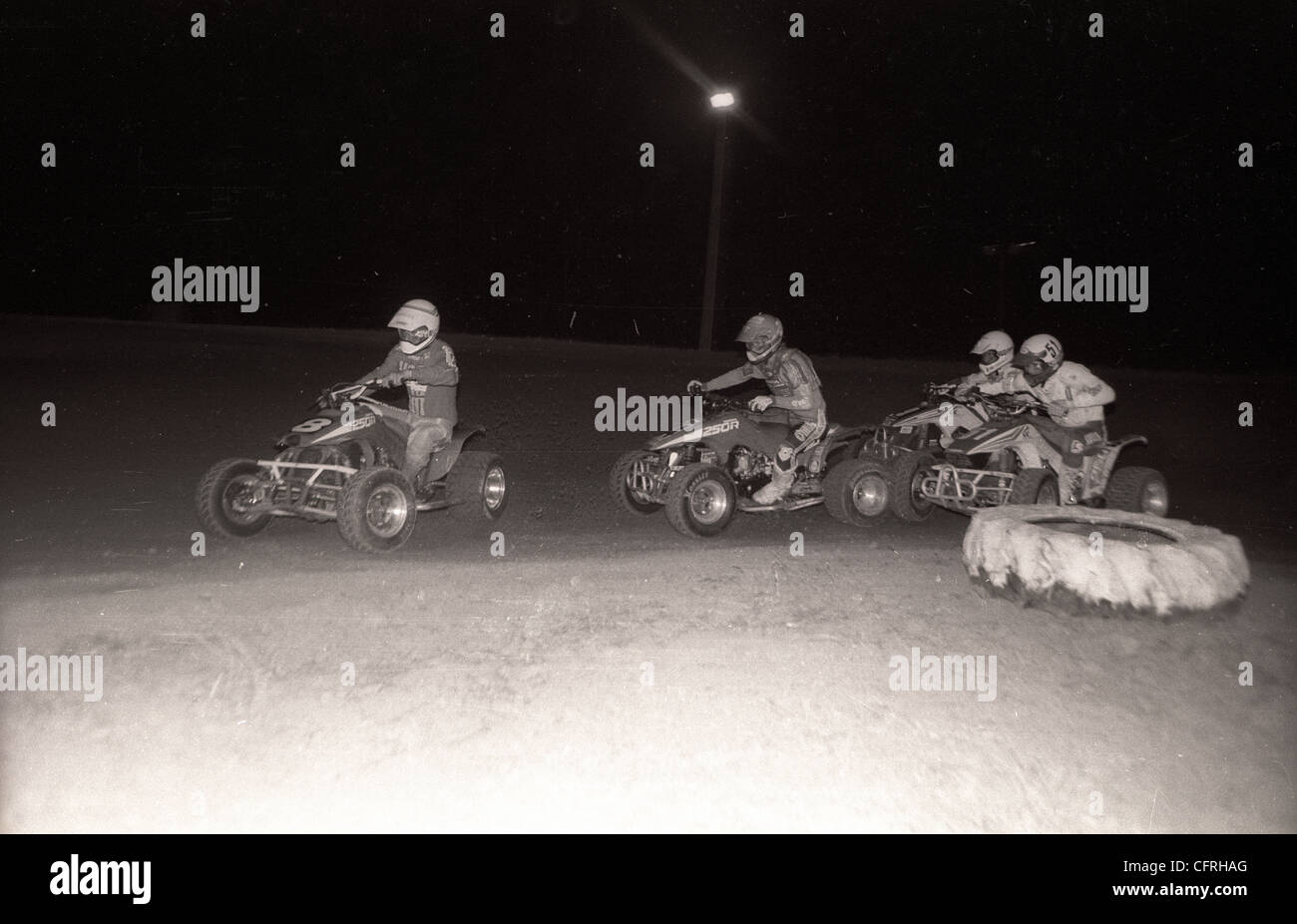 Quadrunners flat track racing at Spinners motorcycle track in ...