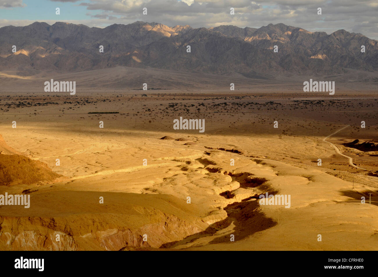 Southern Negev desert and Aravah Valley (wadi arabah) in the area of ...