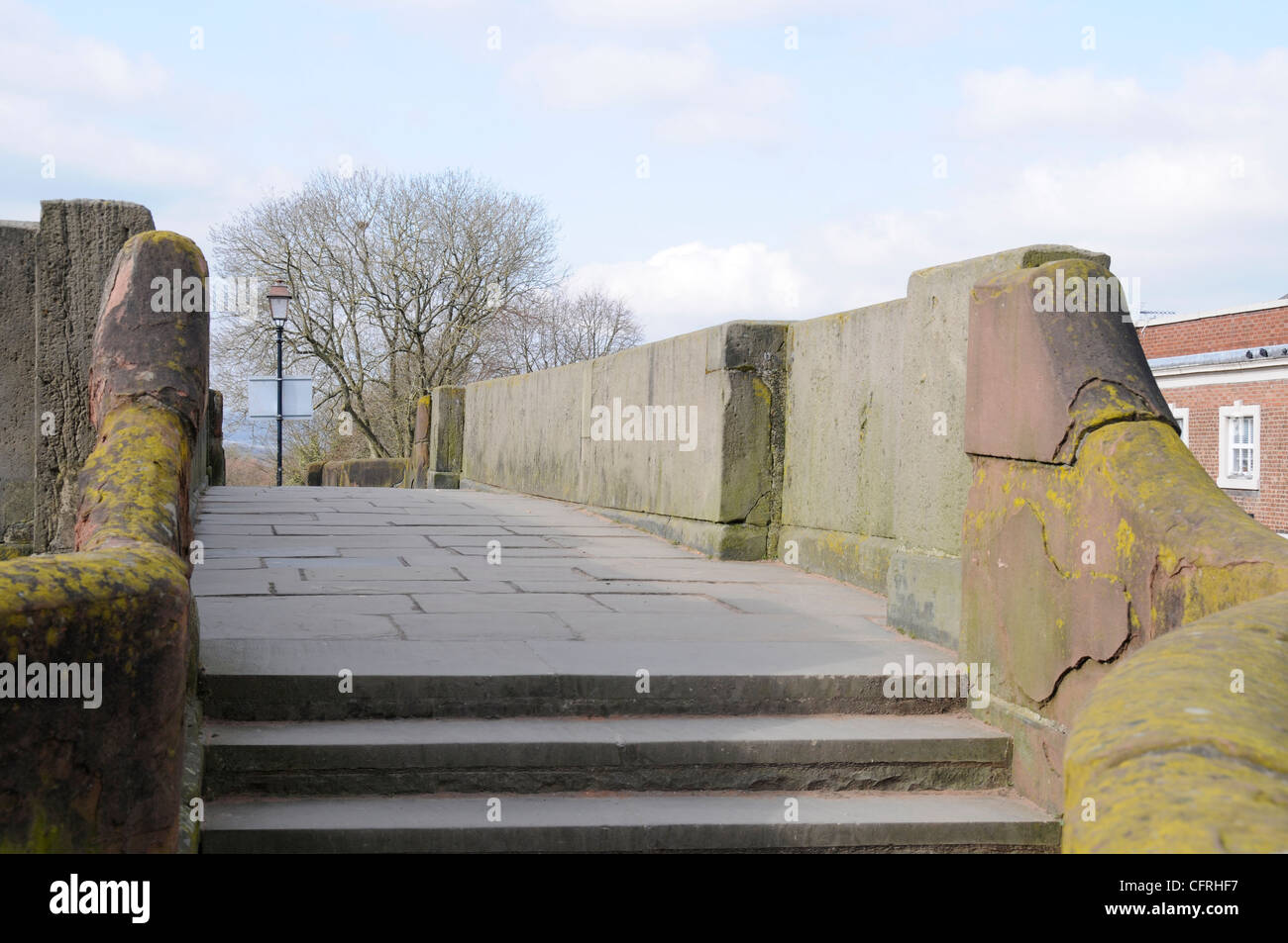 The roman walls of Chester which circle the city Stock Photo - Alamy