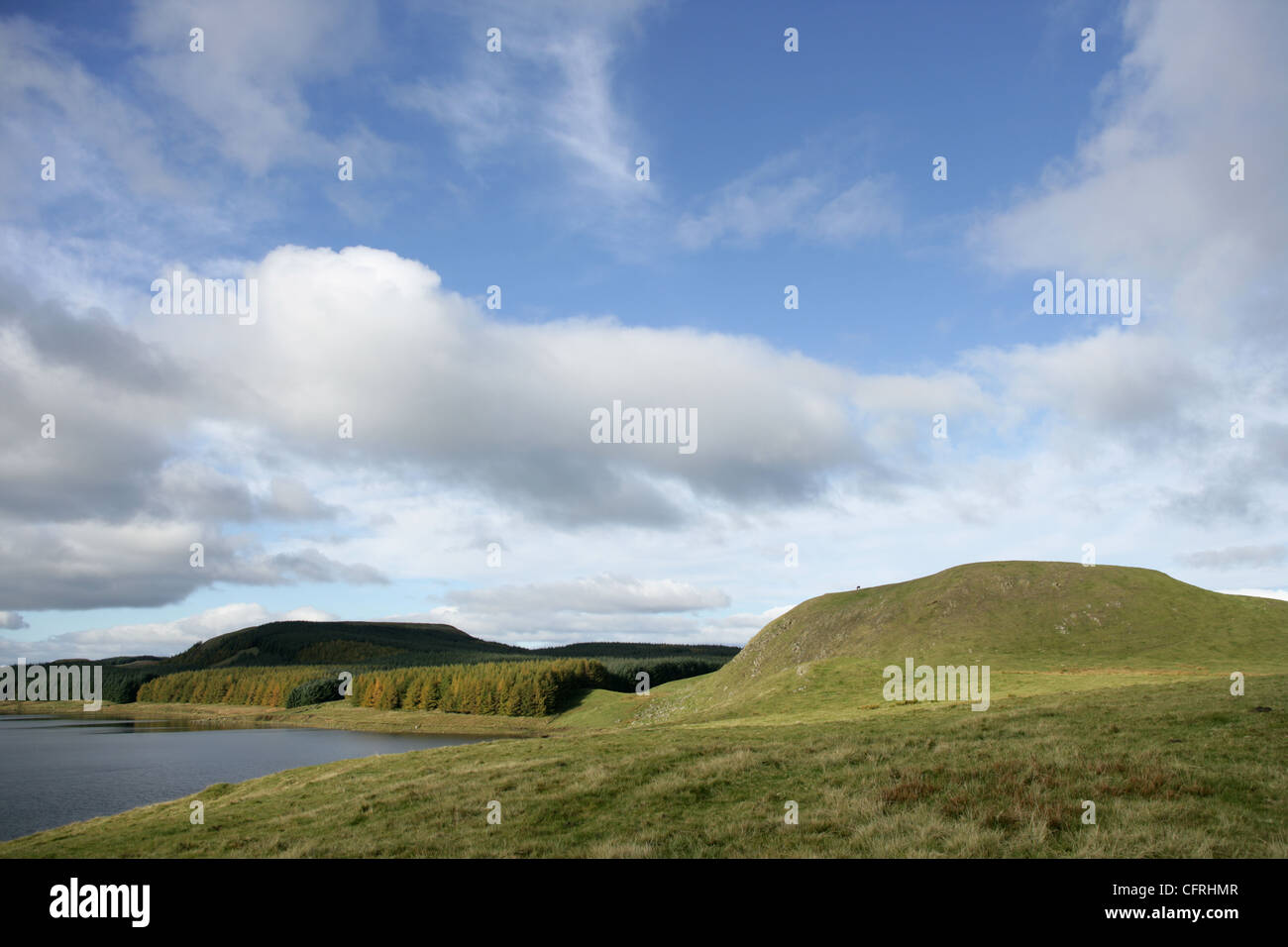 Loch Glow Reservoir and Dumglow Hill Perth Scotland Stock Photo - Alamy
