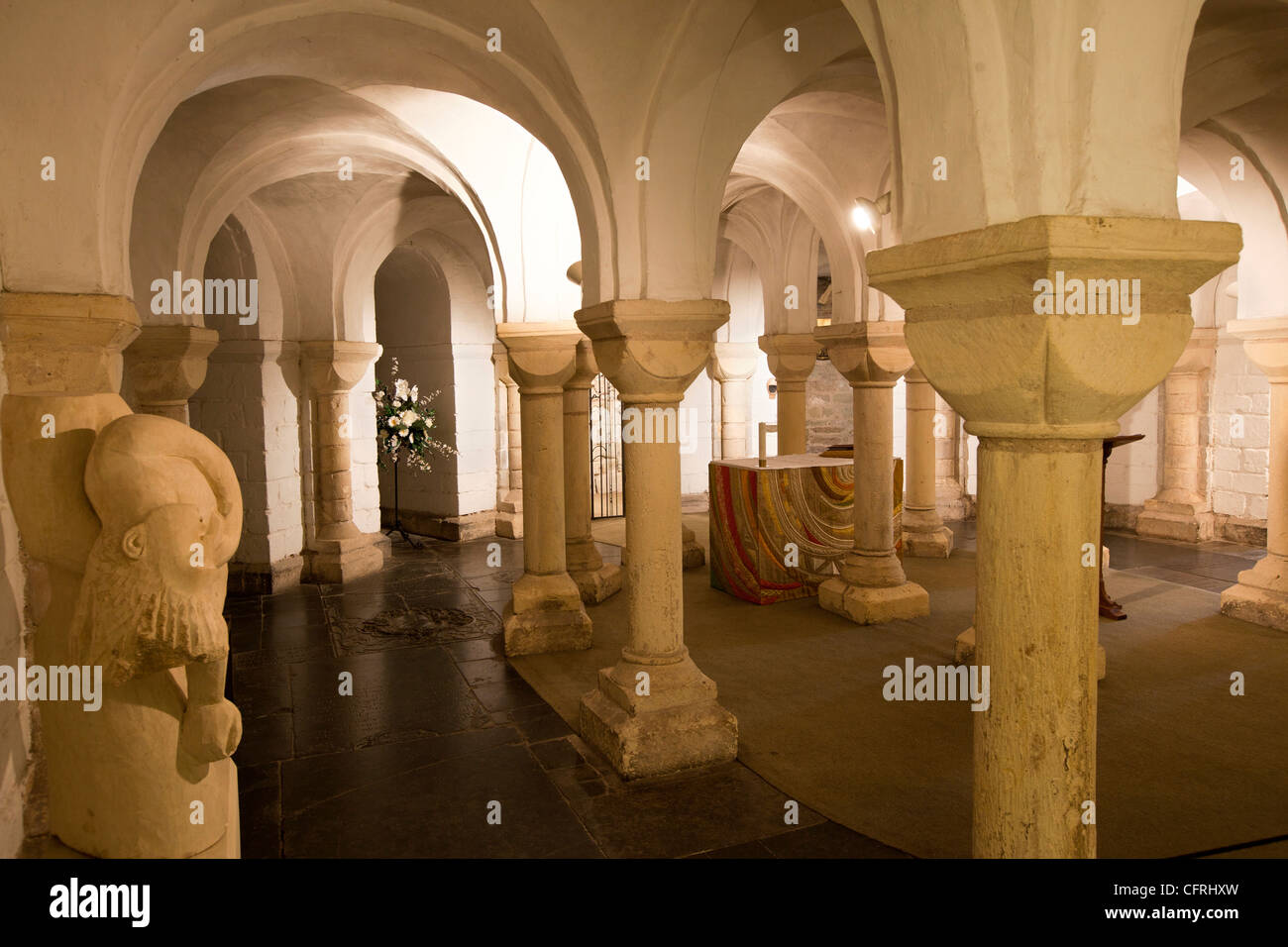 Worcester cathedral crypt hi-res stock photography and images - Alamy