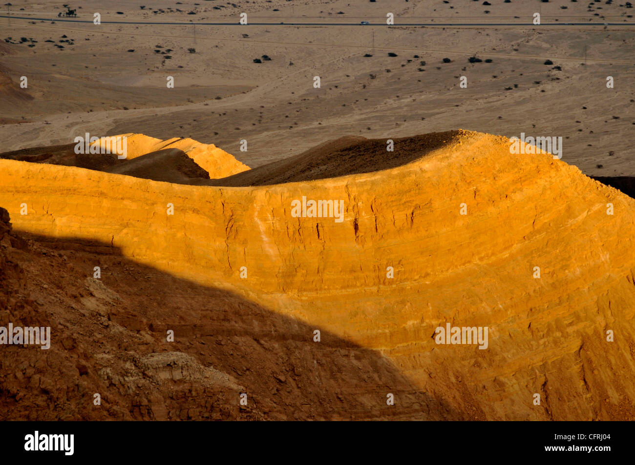 Southern Negev desert and Aravah Valley (wadi arabah) in the area of ...