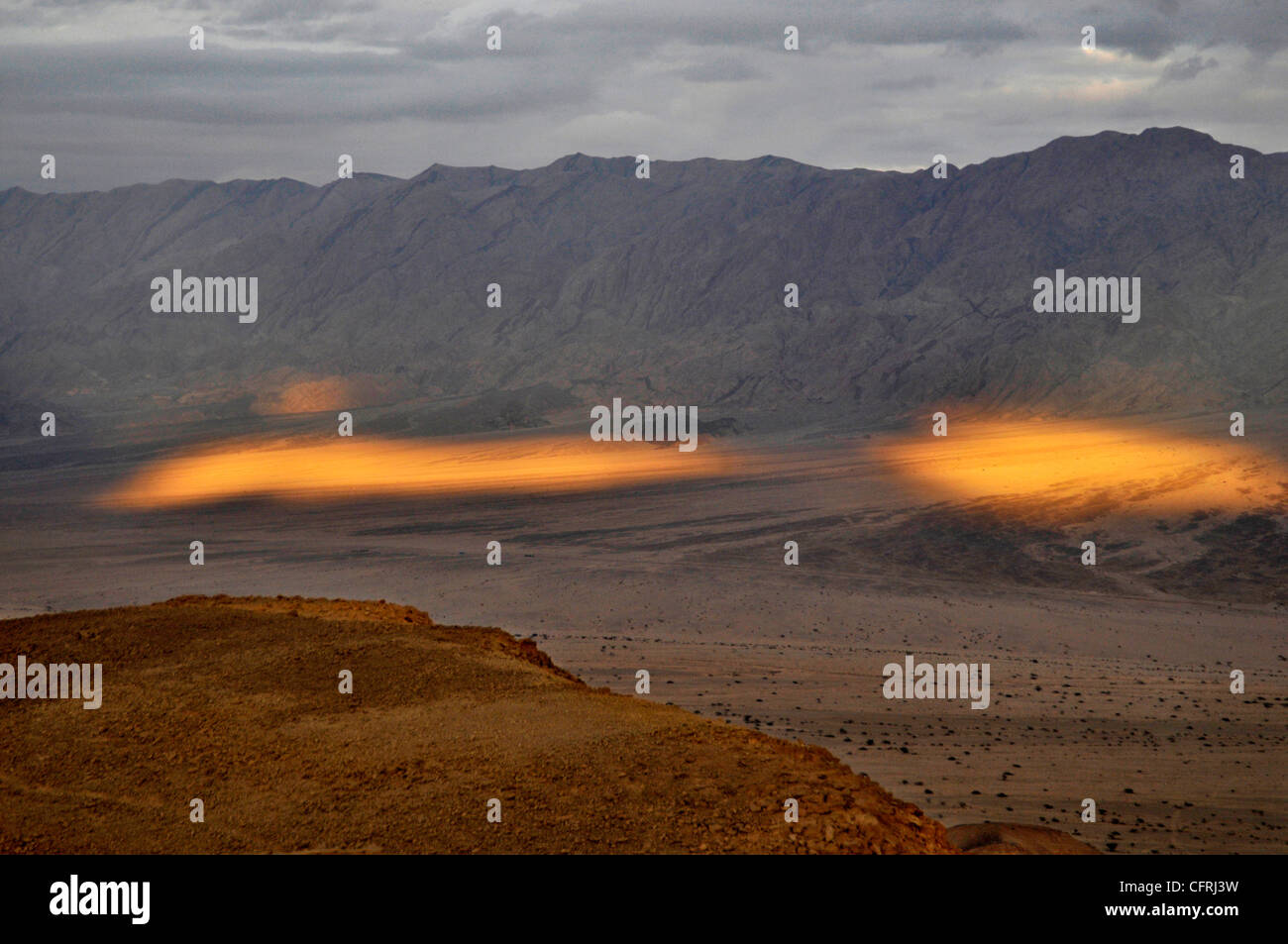 Southern Negev desert and Aravah Valley (wadi arabah) in the area of ...