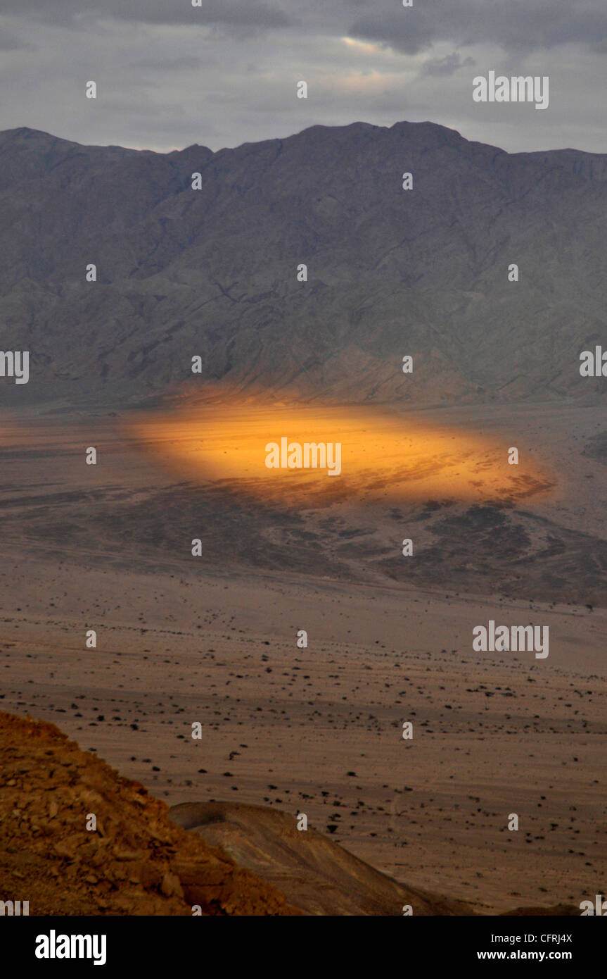 Southern Negev desert and Aravah Valley (wadi arabah) in the area of ...