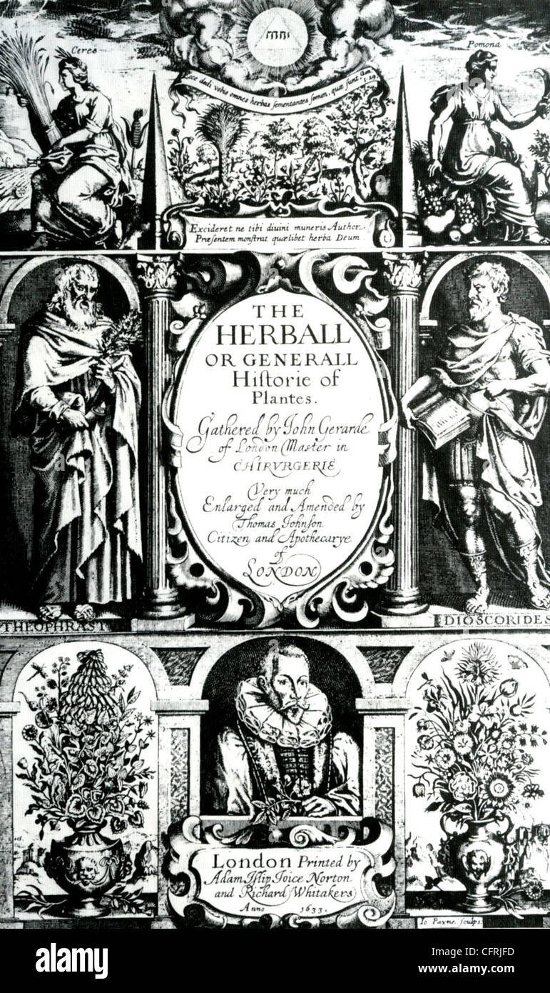 John gerard the herbal hi-res stock photography and images - Alamy