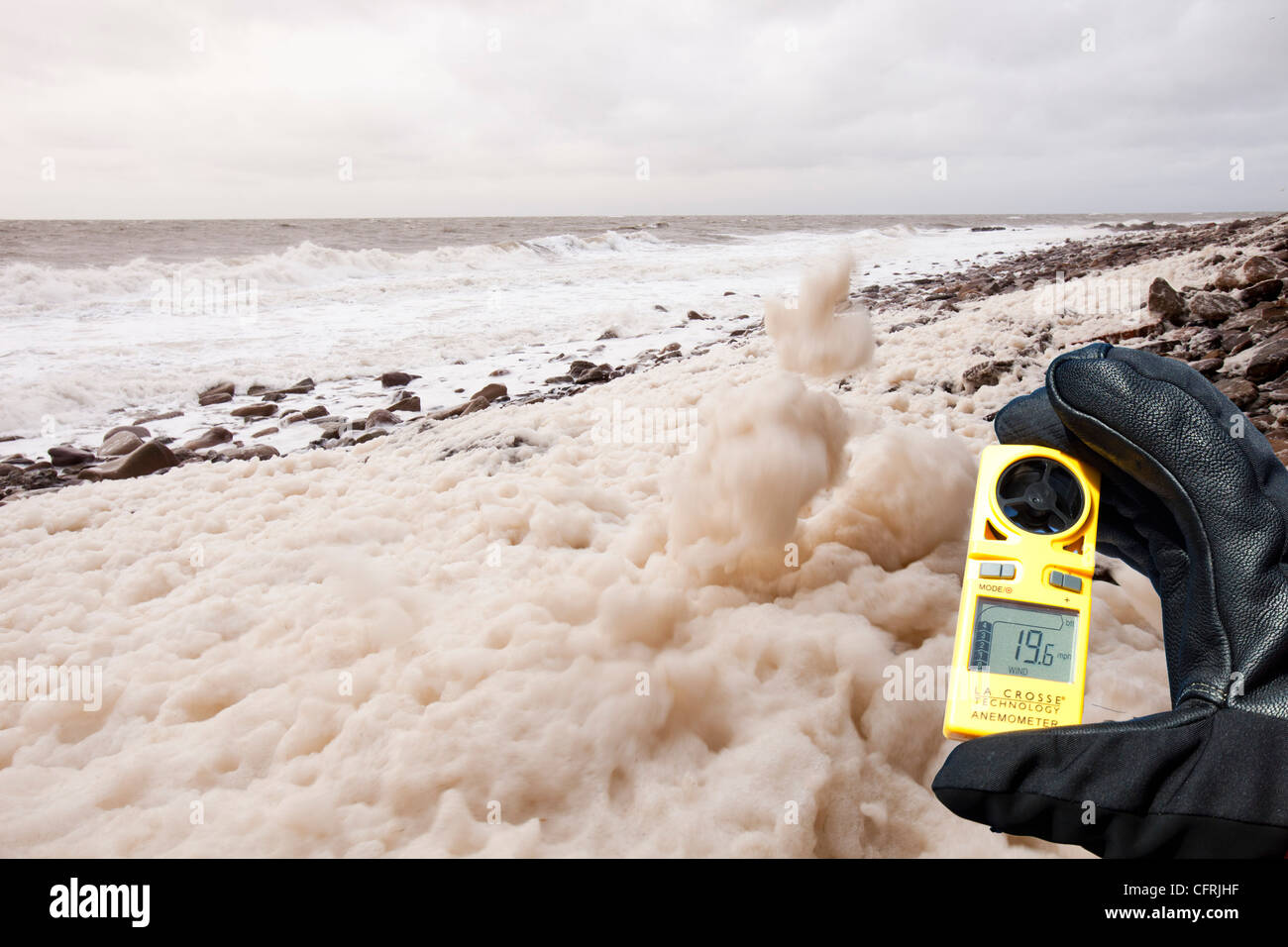 After 2 days of storm force winds the Irish sea on the West coast of ...