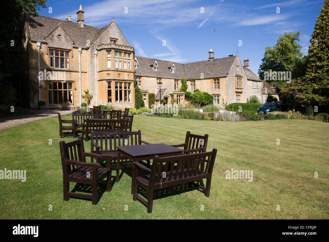 The Lords of The Manor Hotel in Upper Slaughter, Gloucestershire Stock ...