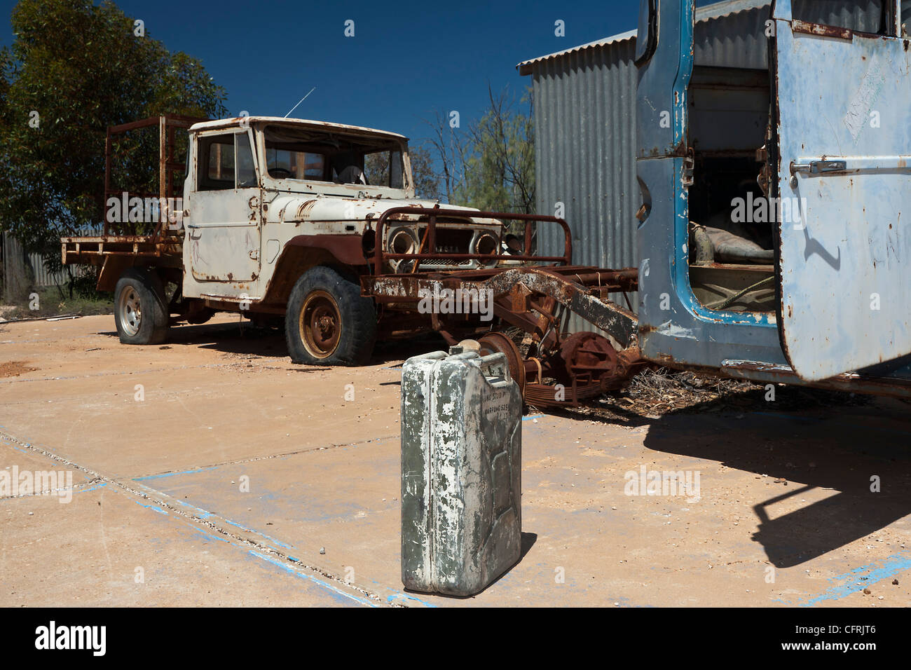 Abandoned Rusty Scrap Toyota Vehicle Stock Photo - Alamy