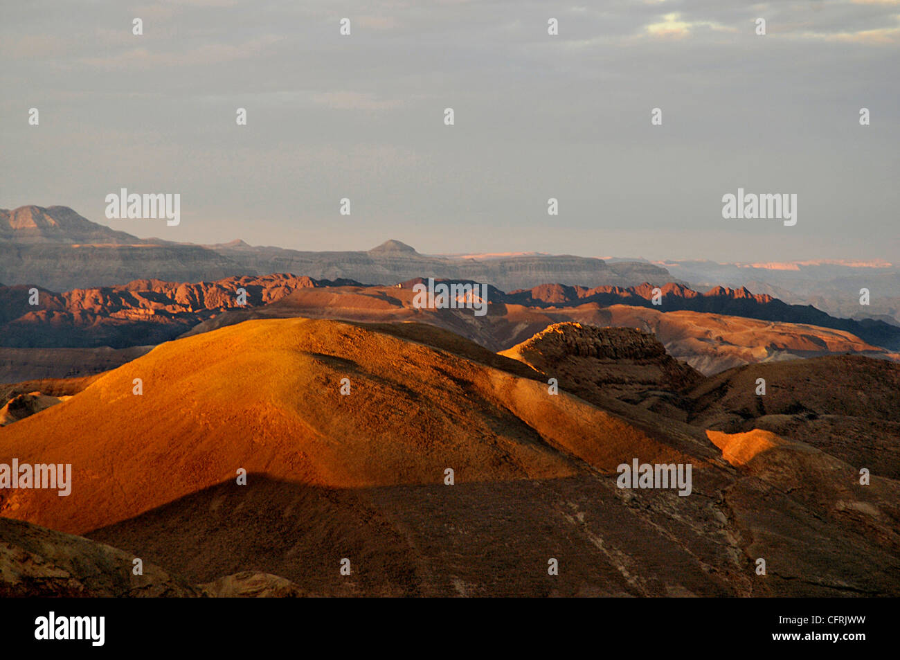 Southern Negev desert and Aravah Valley (wadi arabah) in the area of ...