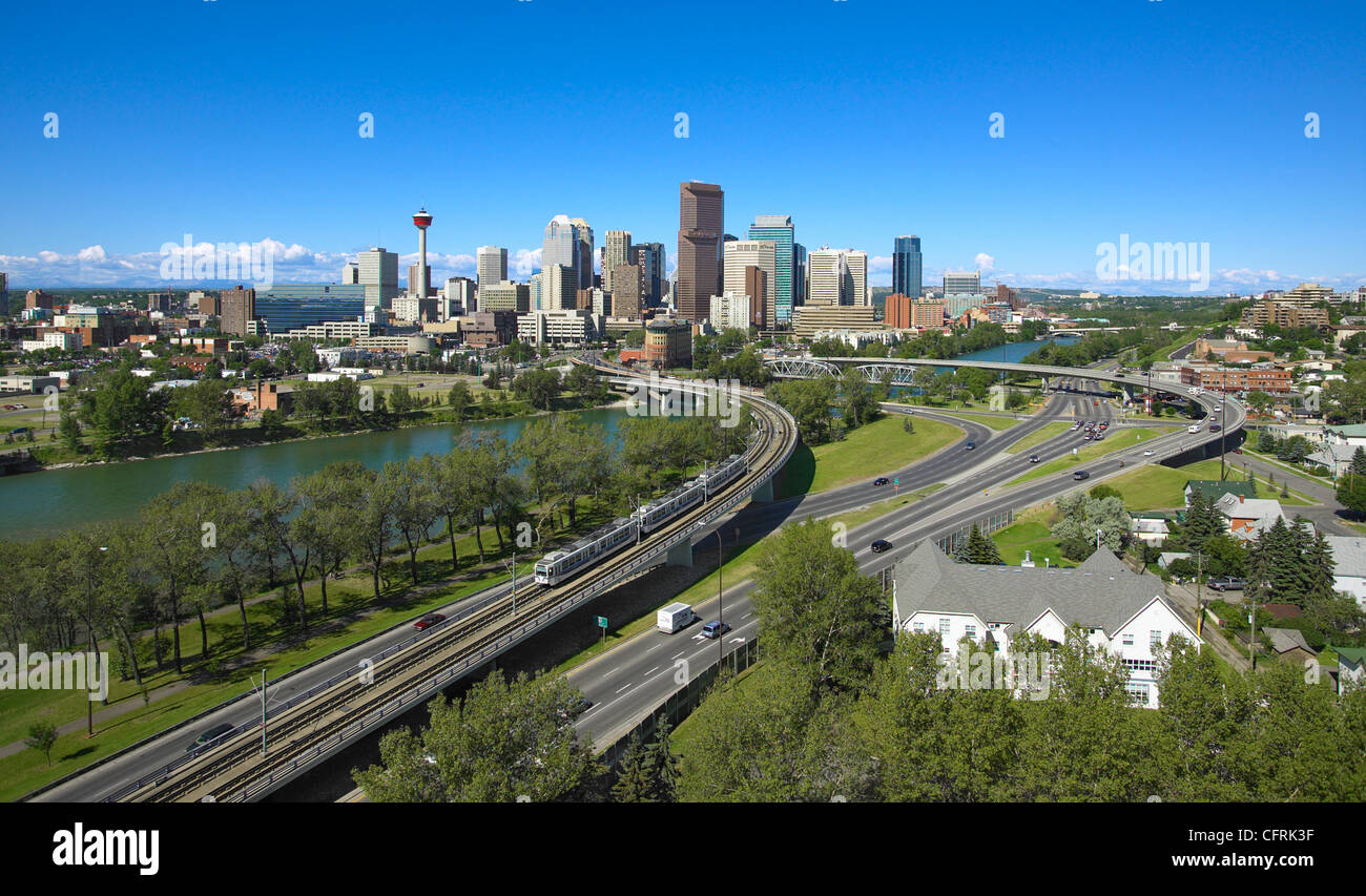 Aerial view calgary skyline hi-res stock photography and images - Alamy