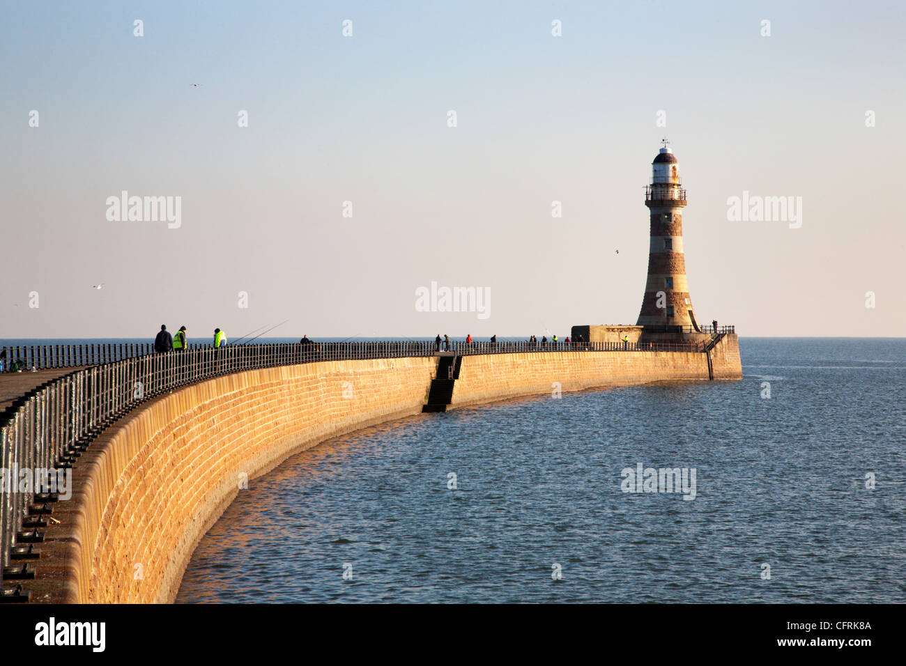 Roker Pier and Lighthouse Sunderland England Stock Photo - Alamy