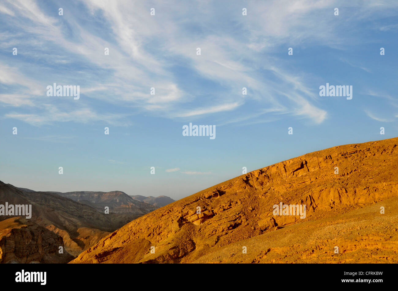 Southern Negev desert and Aravah Valley (wadi arabah) in the area of ...