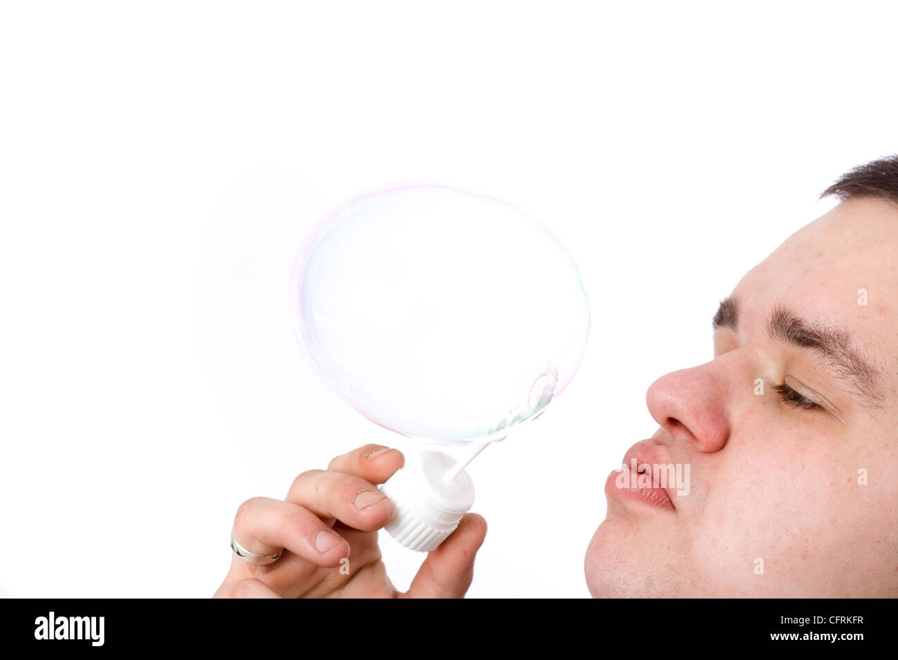 Bubble and man face hi-res stock photography and images - Alamy