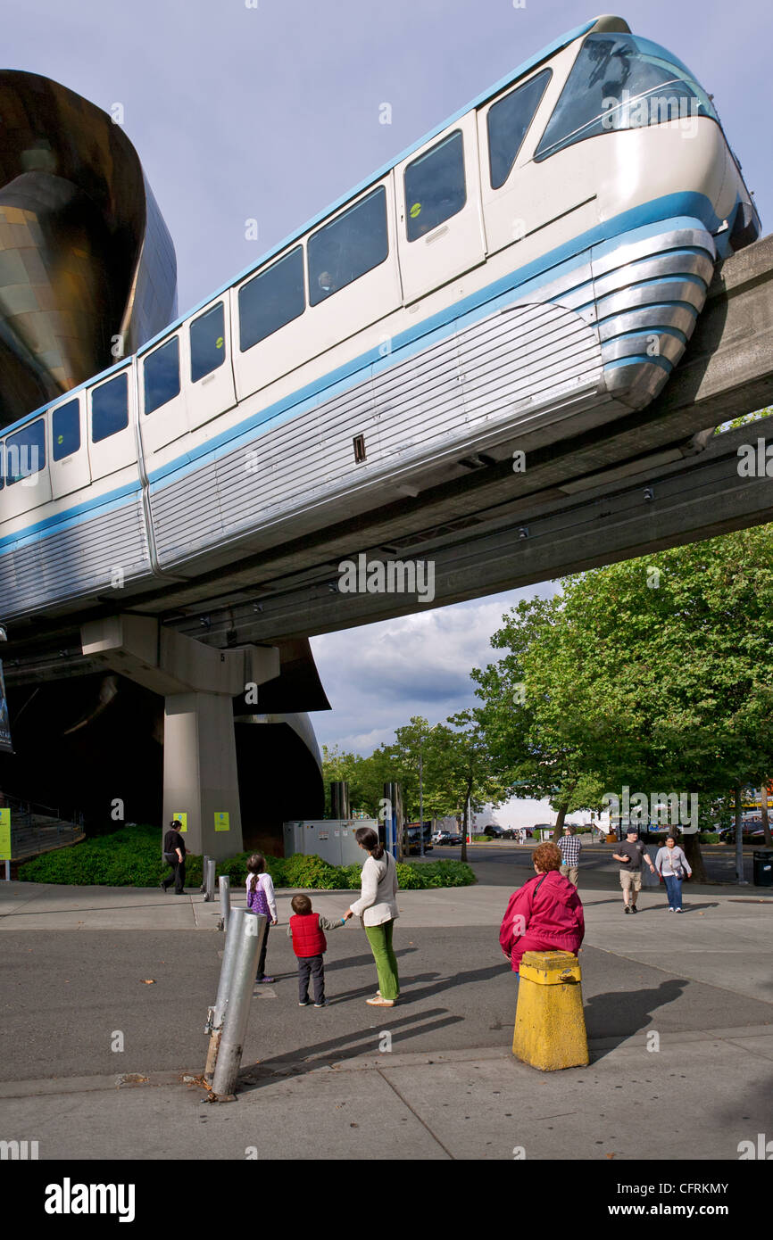 Monorail. Seattle. Washington. USA Stock Photo - Alamy