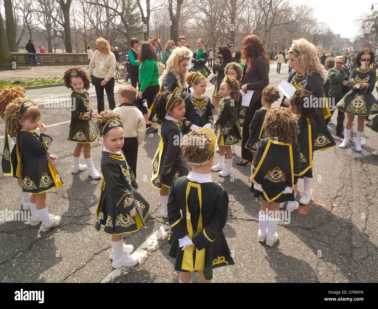 Saint Patrick's day parade in Park slope Brooklyn NYC Stock Photo - Alamy