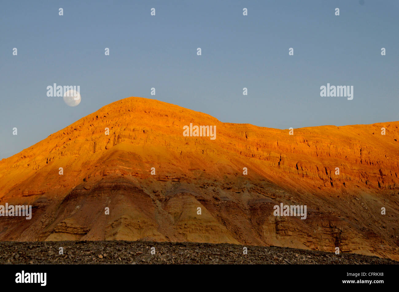 Southern Negev desert and Aravah Valley (wadi arabah) in the area of ...