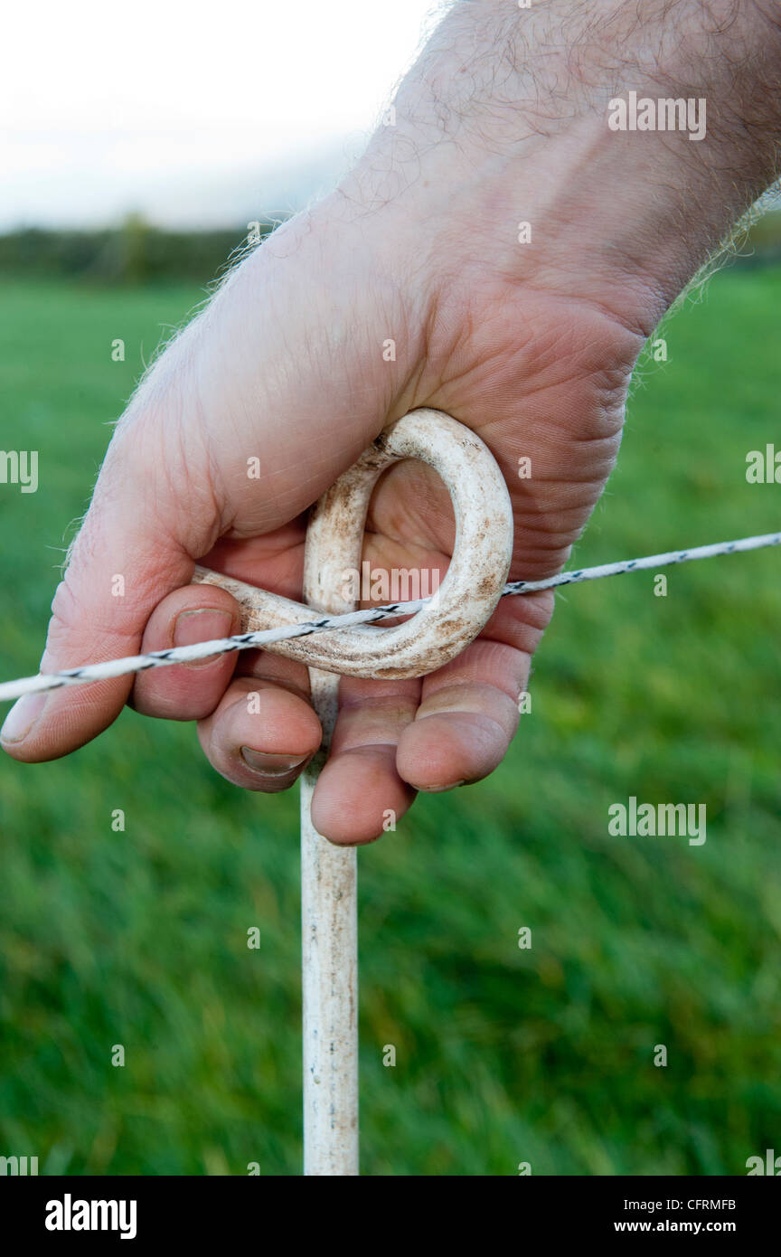 Electric fence hand hi-res stock photography and images - Alamy