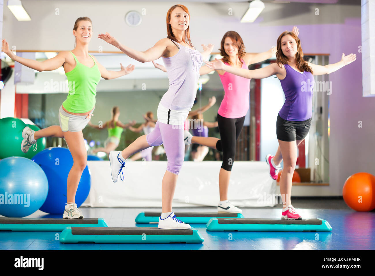 Women Gym Step High Resolution Stock Photography and Images - Alamy