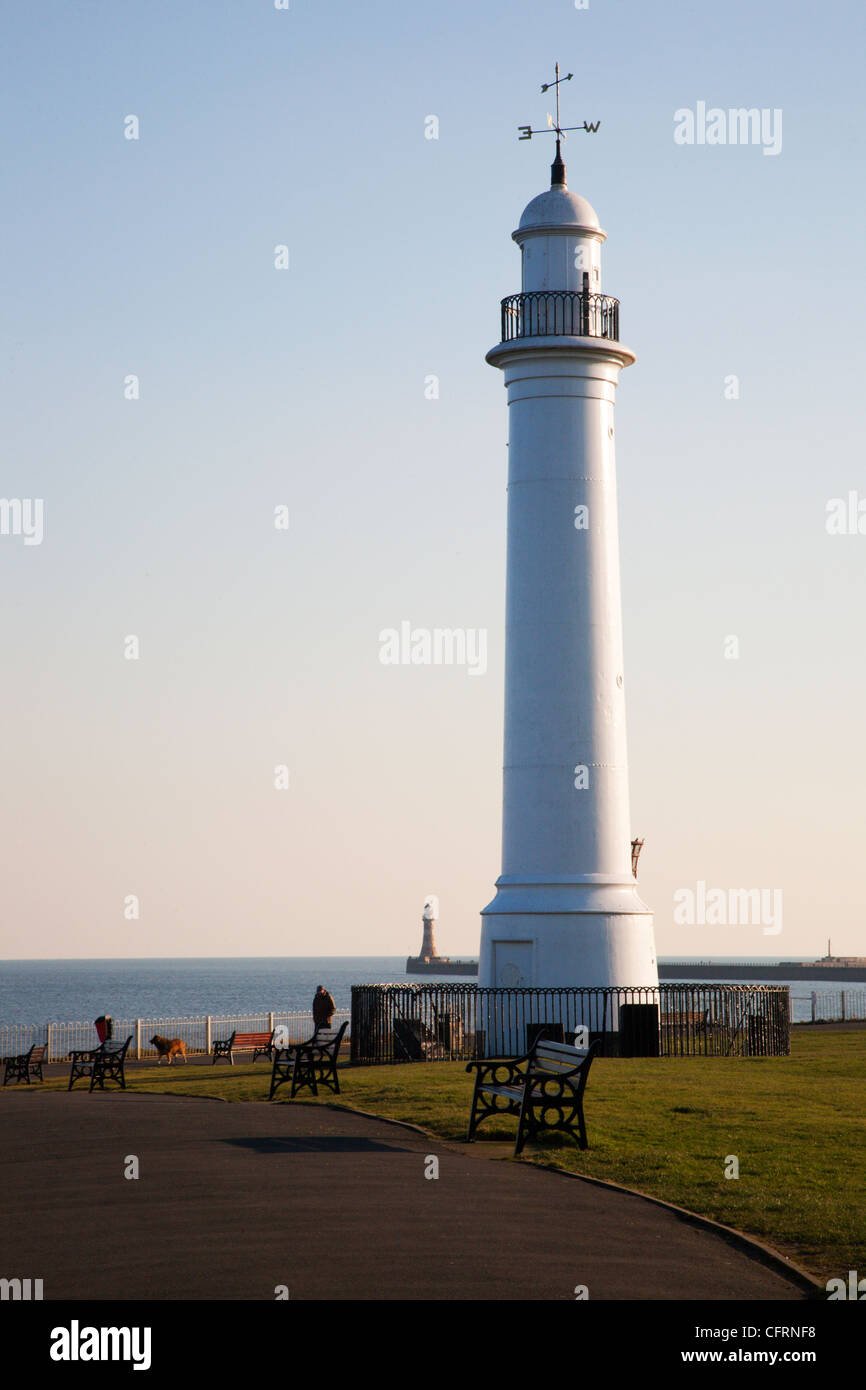 Seaburn Lighthouse Sunderland England Stock Photo - Alamy