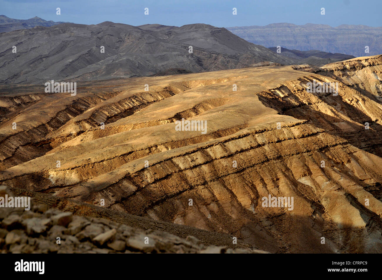 Southern Negev desert and Aravah Valley (wadi arabah) in the area of ...
