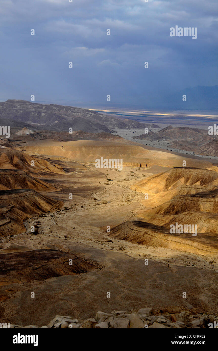 Southern Negev desert and Aravah Valley (wadi arabah) in the area of ...