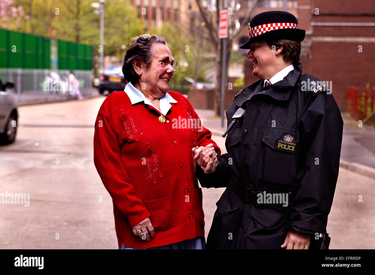 Policewoman laughing hi-res stock photography and images - Alamy