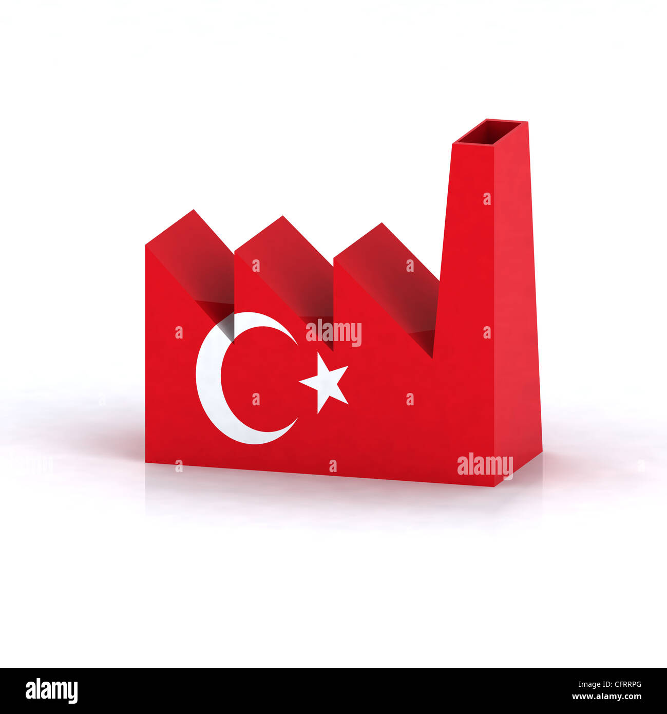 Turkish factory symbol concept 3d illustration Stock Photo - Alamy
