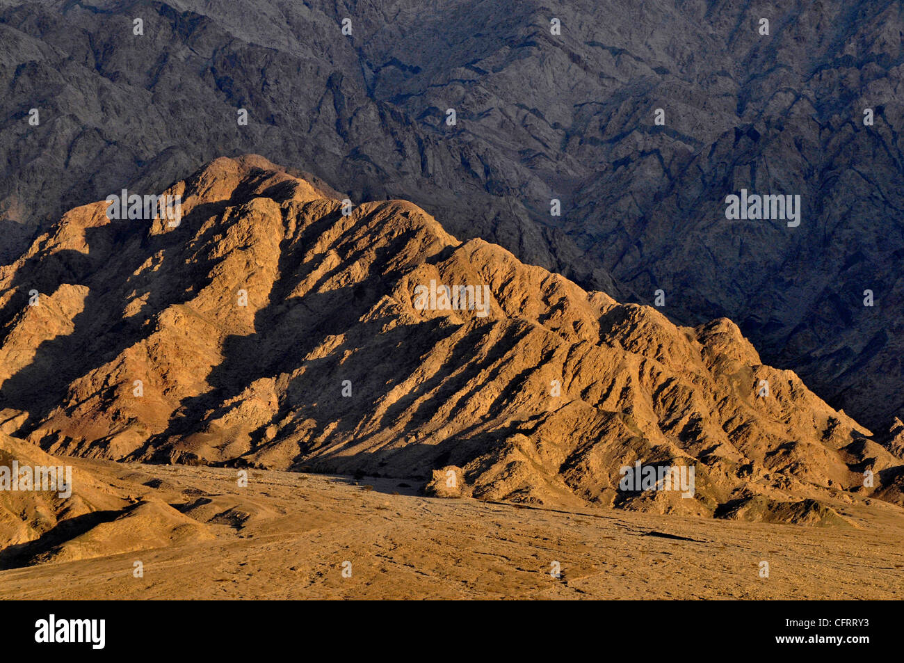 The mountains of Moab on the Arabah Valley Stock Photo - Alamy