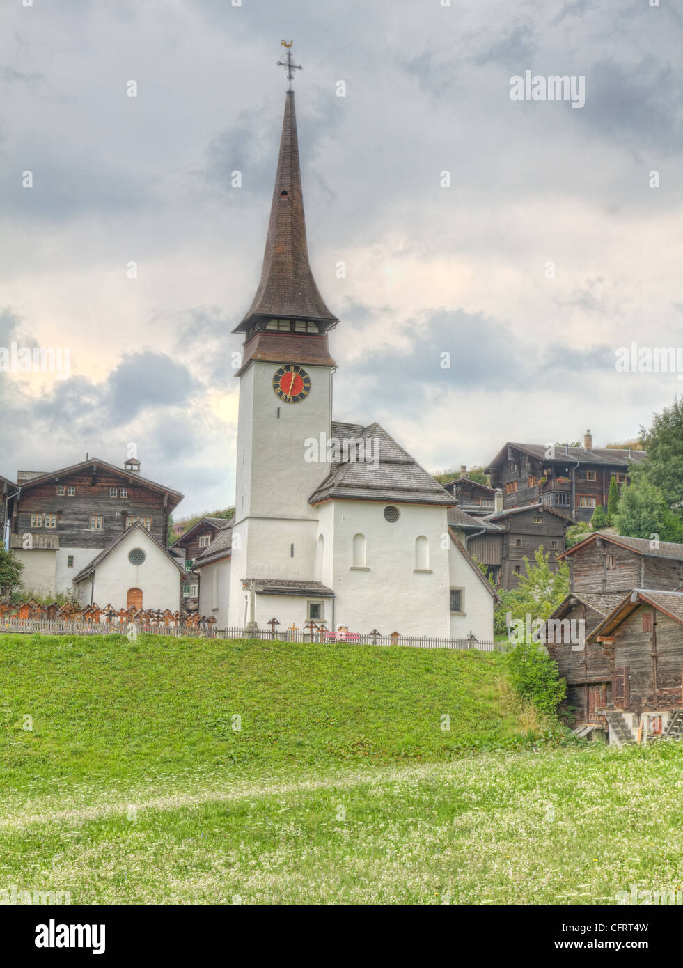 Swiss Village Church High Resolution Stock Photography and Images - Alamy