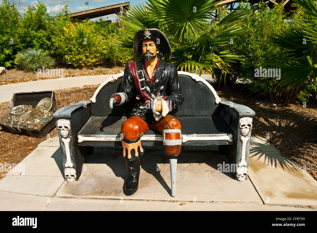 USA, TX, San Antonio, Captain Hook, Pirate Island, Morgan's Wonderland ...