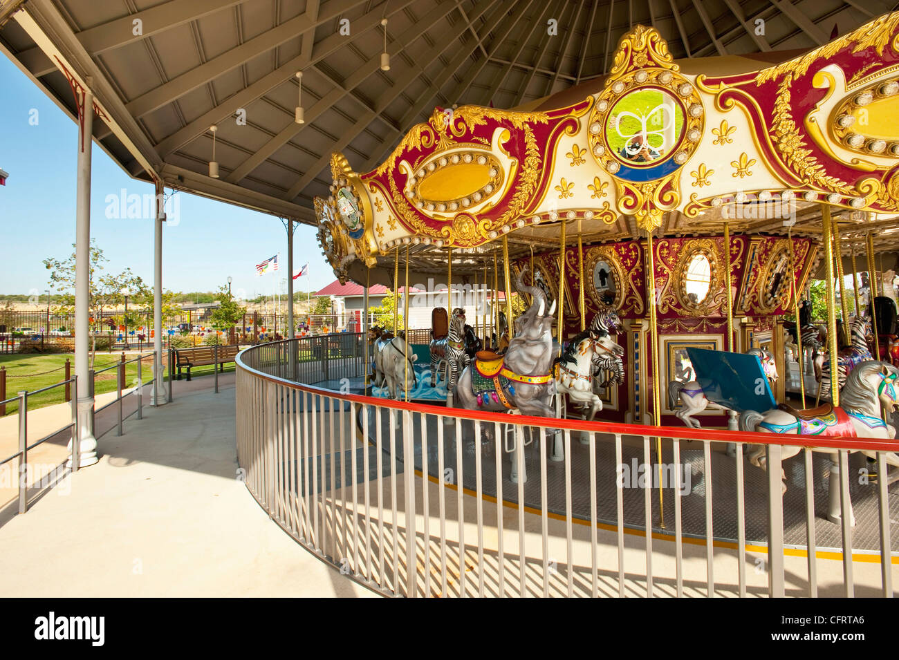 North America, USA, Texas, San Antonio, Carousel, Morgan's Wonderland ...