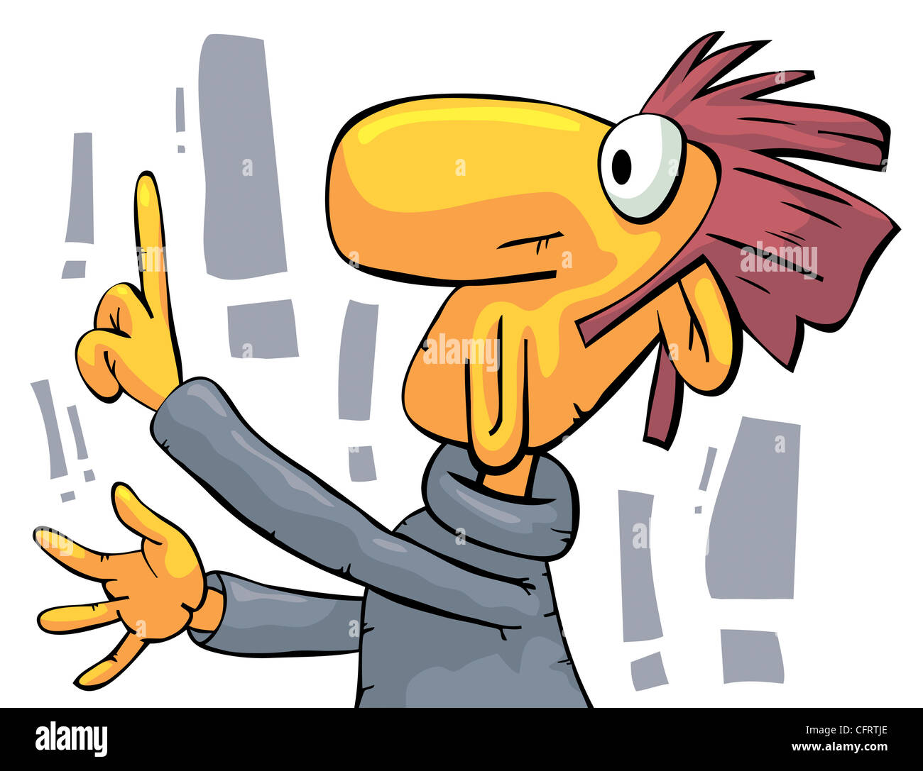 Lecturer pointing at something Stock Photo - Alamy