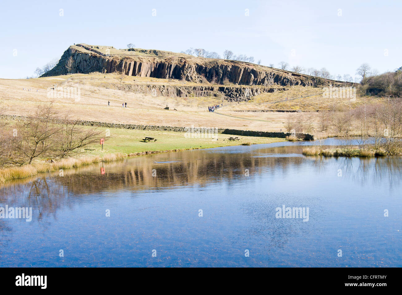 Cawfield's quarry at Hadrian's Wall - England Stock Photo - Alamy