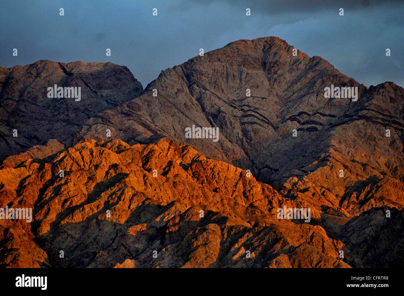 The mountains of Moab on the Arabah Valley Stock Photo - Alamy