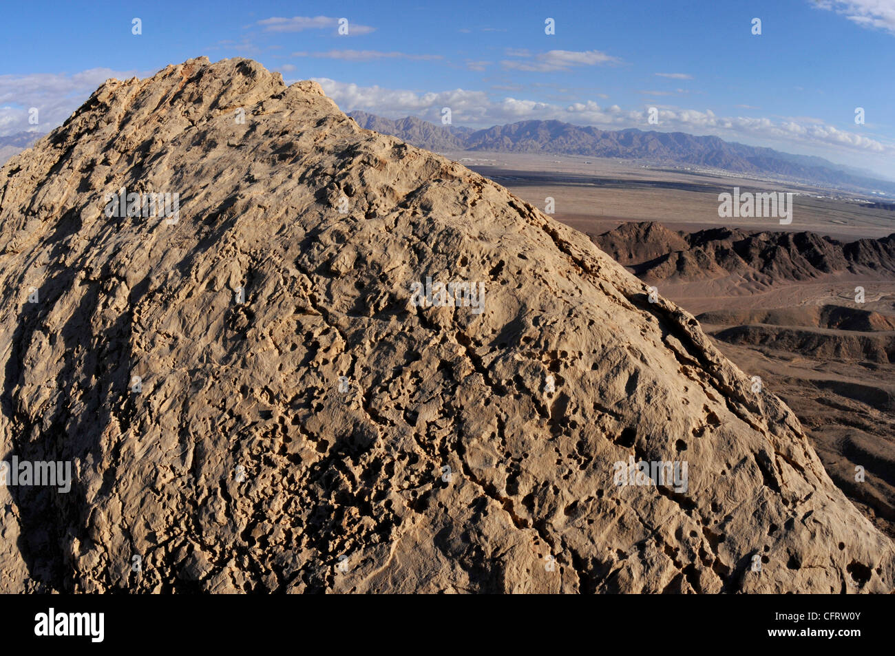Southern Negev desert and Aravah Valley (wadi arabah) in the area of ...