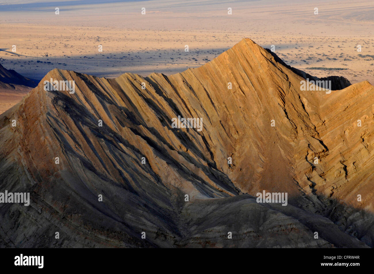 Southern Negev desert and Aravah Valley (wadi arabah) in the area of ...