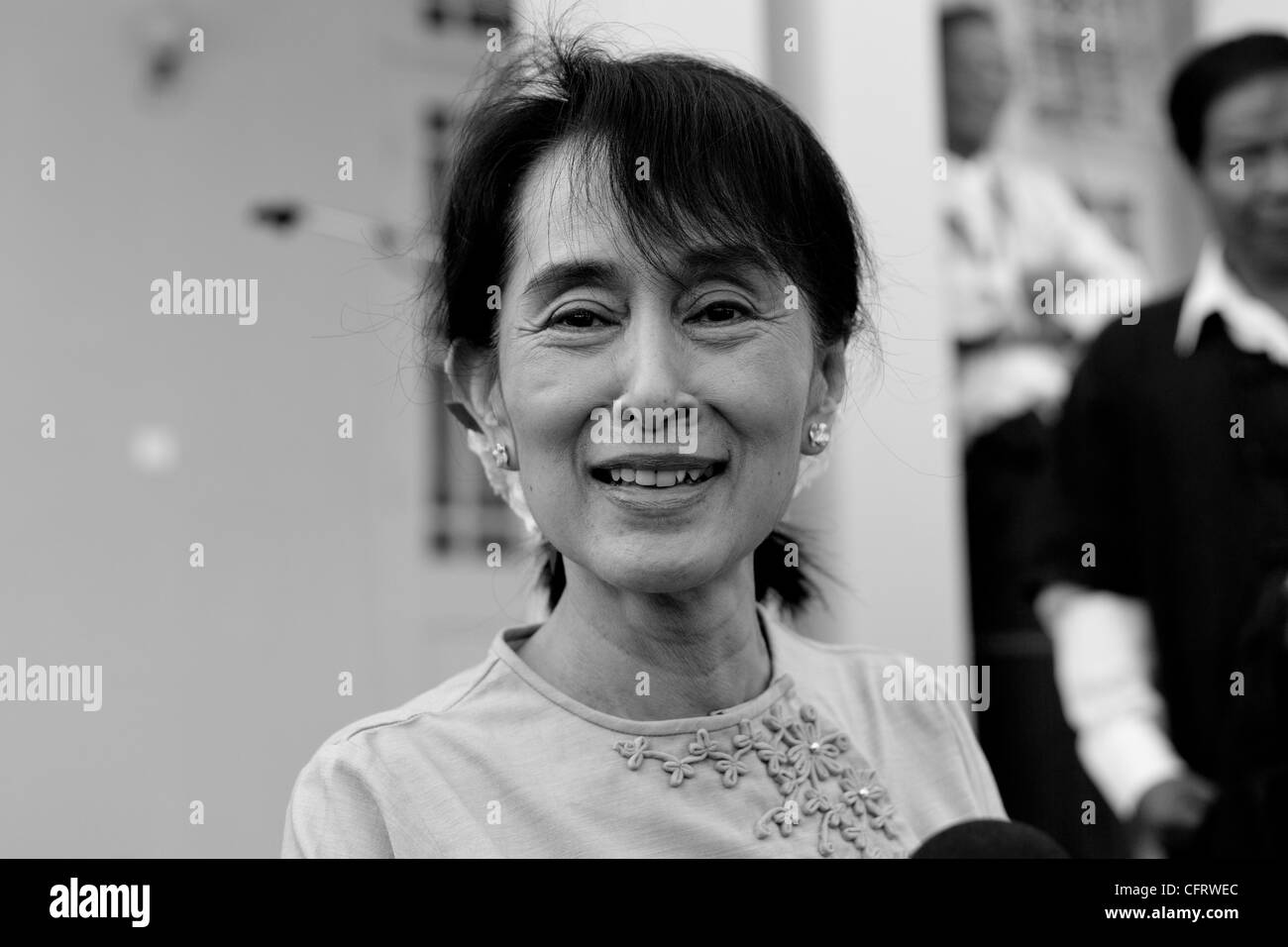 Aung san suu kyi Black and White Stock Photos & Images - Alamy