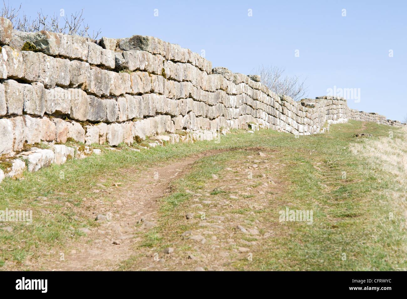 Hadrian's Wall - England Stock Photo - Alamy